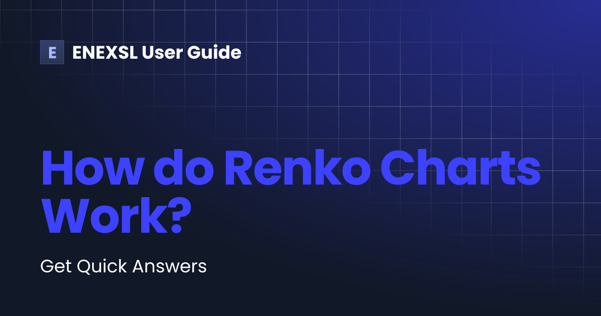 How do Renko Charts Work? | ENEXSL User Guide